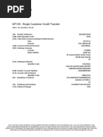 Mt103 Swift Codes | PDF | Payments | Credit