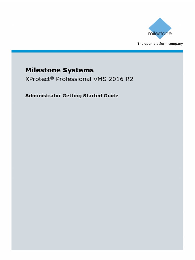 Milestone Systems: Xprotect Professional Vms 2016 R2 | PDF | World Wide ...