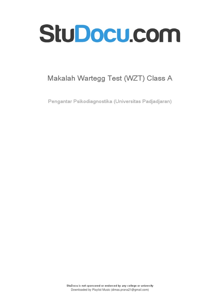 Makalah Wartegg Test WZT Class A | PDF