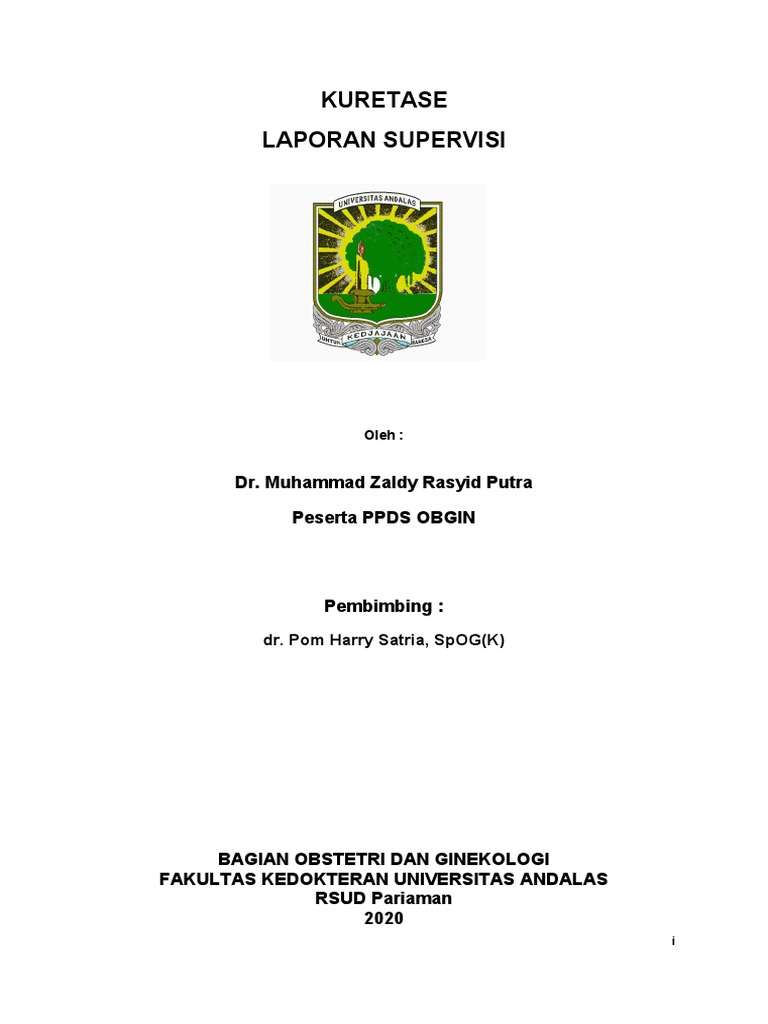 Supervisi Kuretase 1 ZR Dr. Pom | PDF