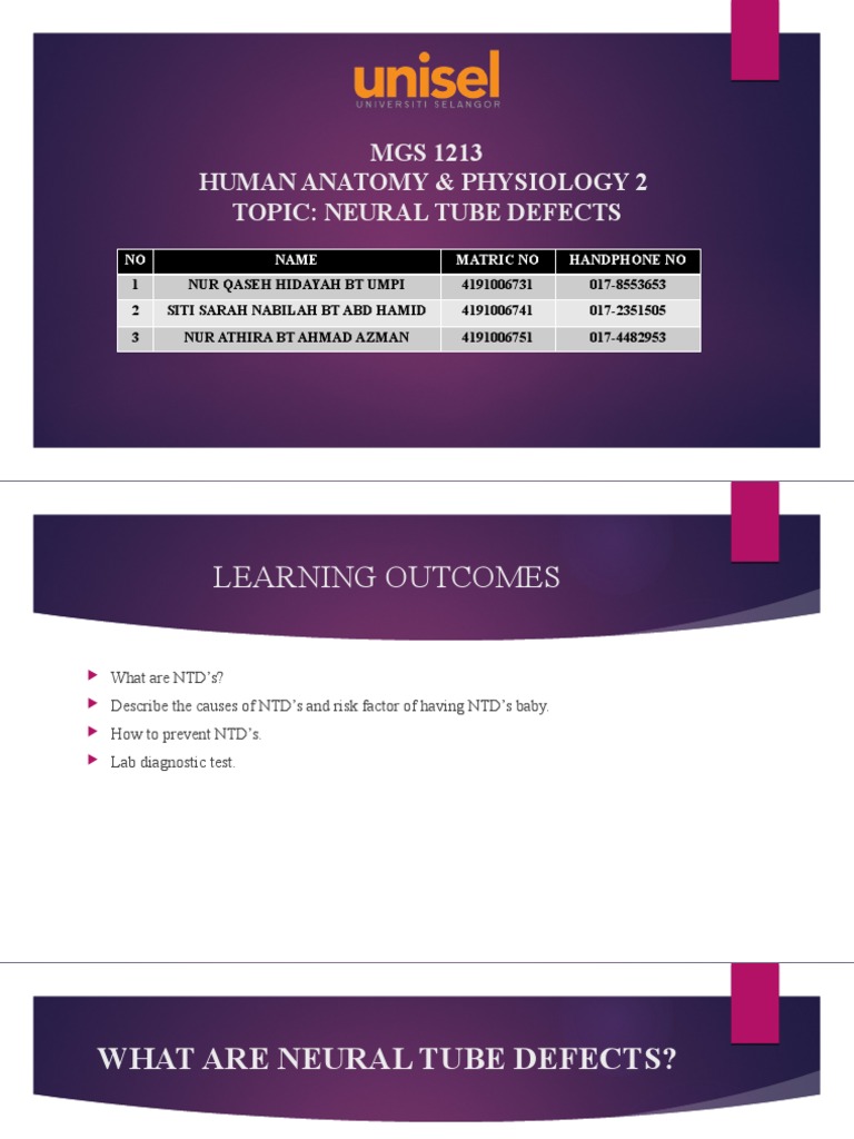 Neural Tube Defect Prevention | PDF | Medical Specialties | Clinical ...