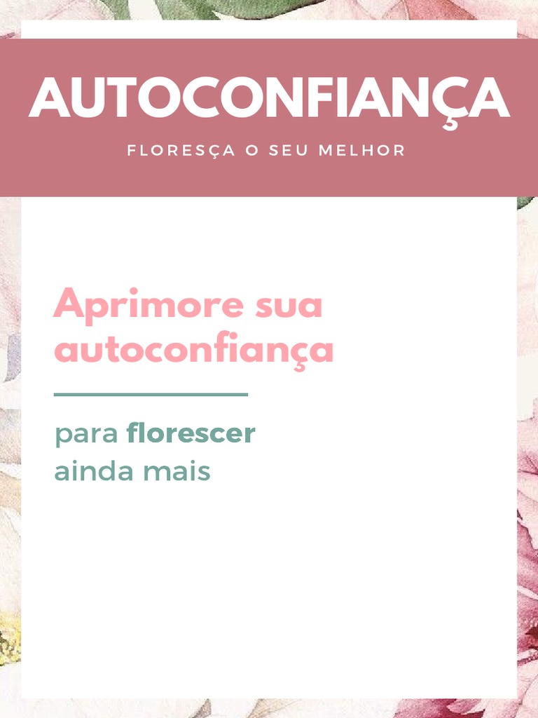 Autoconfiança | PDF | Psicoterapia | Psicologia