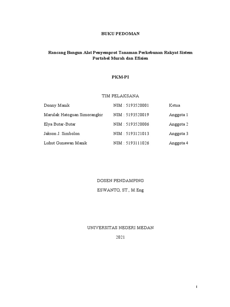 Buku Pedoman Pkm-Pi | PDF