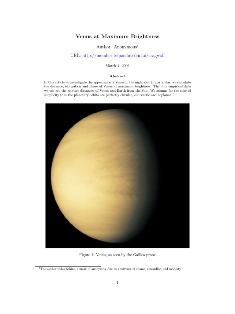 Venus | PDF | Venus | Planets