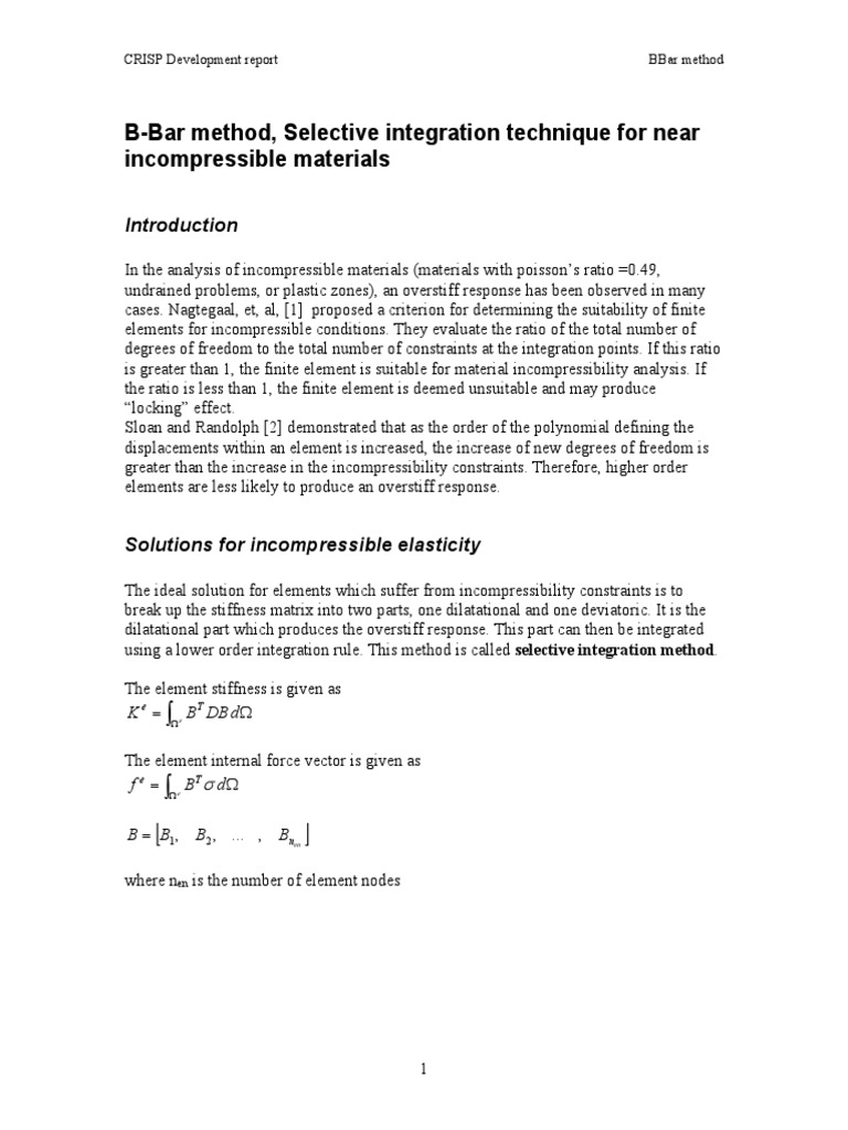 BBar Explained | PDF | Stress (Mechanics) | Integral