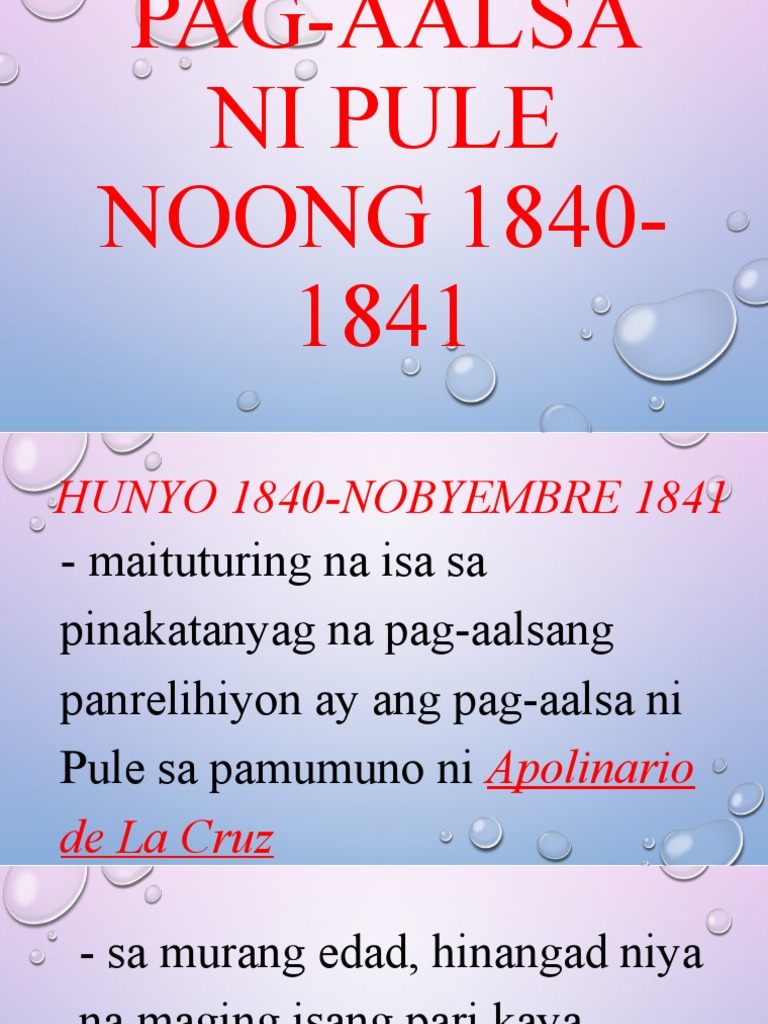 Pag-Aalsa Ni Pule | PDF