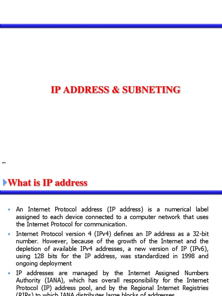 IP Address & Subneting | PDF | Ip Address | Computer Network IP Address & Subneting | PDF | Ip Address | Computer Network