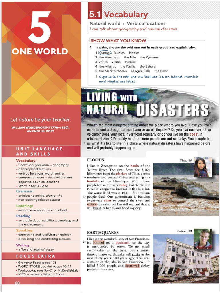 Focus 3 Unit 5 | PDF