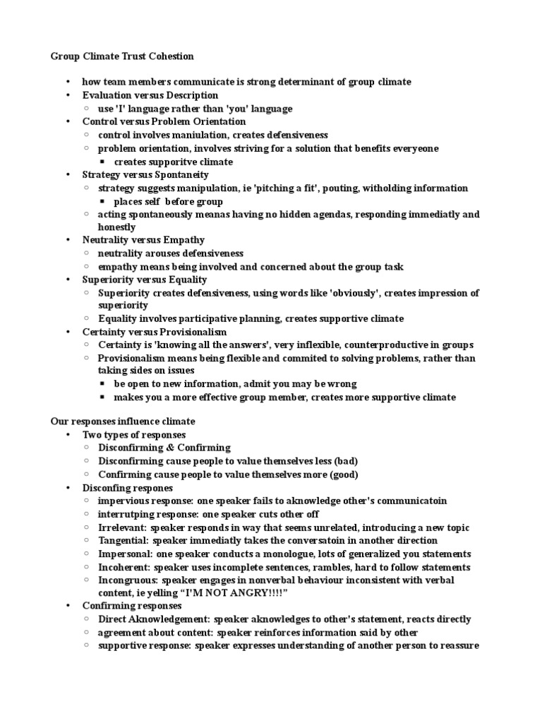 Group Dynamics Final Exam Question 1 | PDF | Group Cohesiveness ...