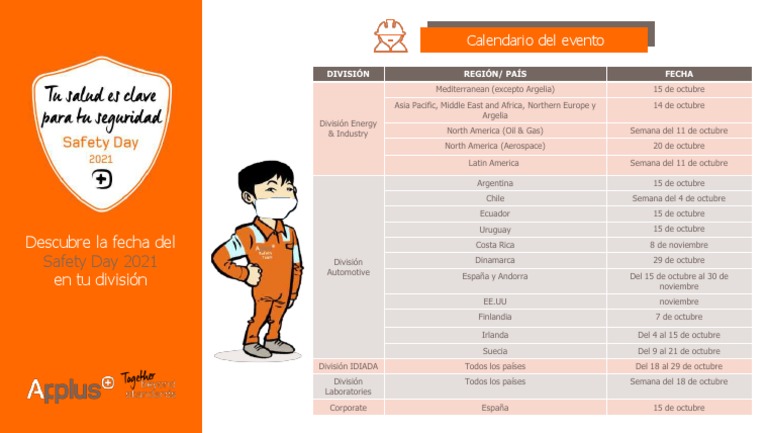 Safety Day 2021 Calendar | PDF