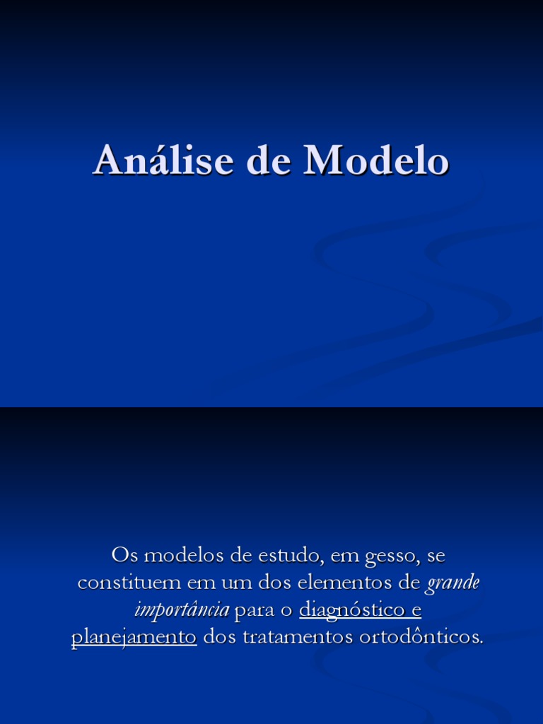 Ortodontia - Análise de Modelo, Moyers, Nance, Tanaka - Johnston ...