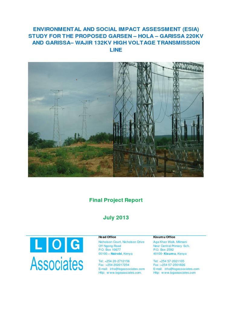 Detailed Environmental and Social Impact Assessment (ESIA) Study ...