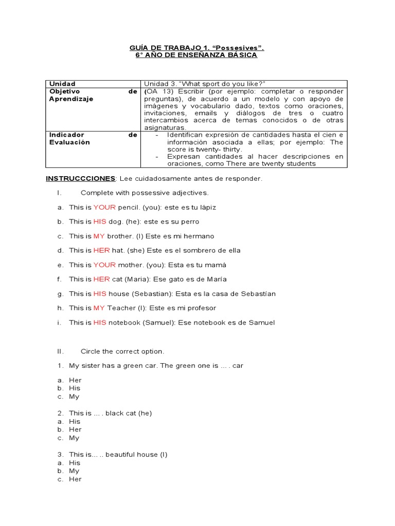 Guia de Ingles | PDF