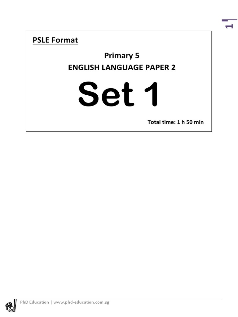 P5 English Exam Paper Sample Questions | PDF | Body Language | Fires