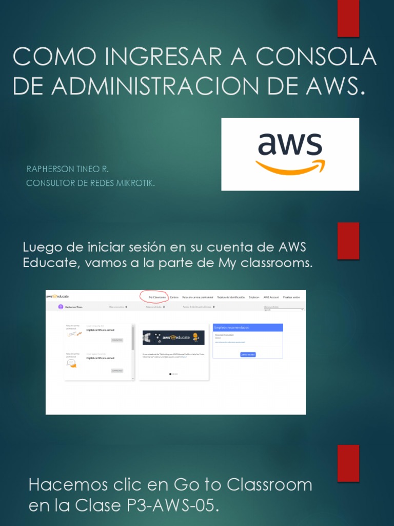Como Ingresar A Consola de Administracion de Aws | PDF