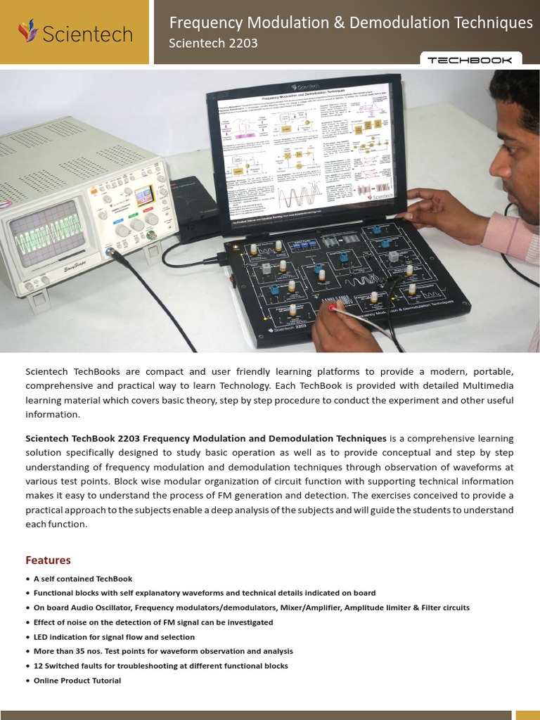 Frequency Modulation Demodulation Trainer Kit Scientech 2203 | PDF ...