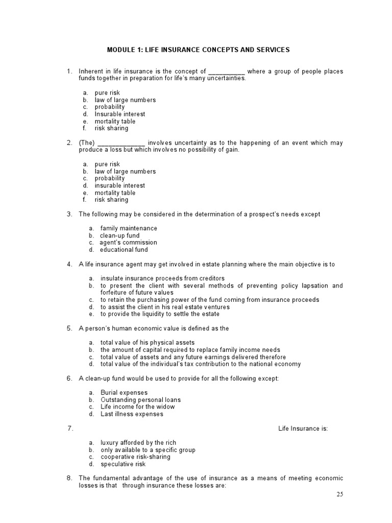 Licensing Exam Philippines | PDF | Insurance | Life Insurance