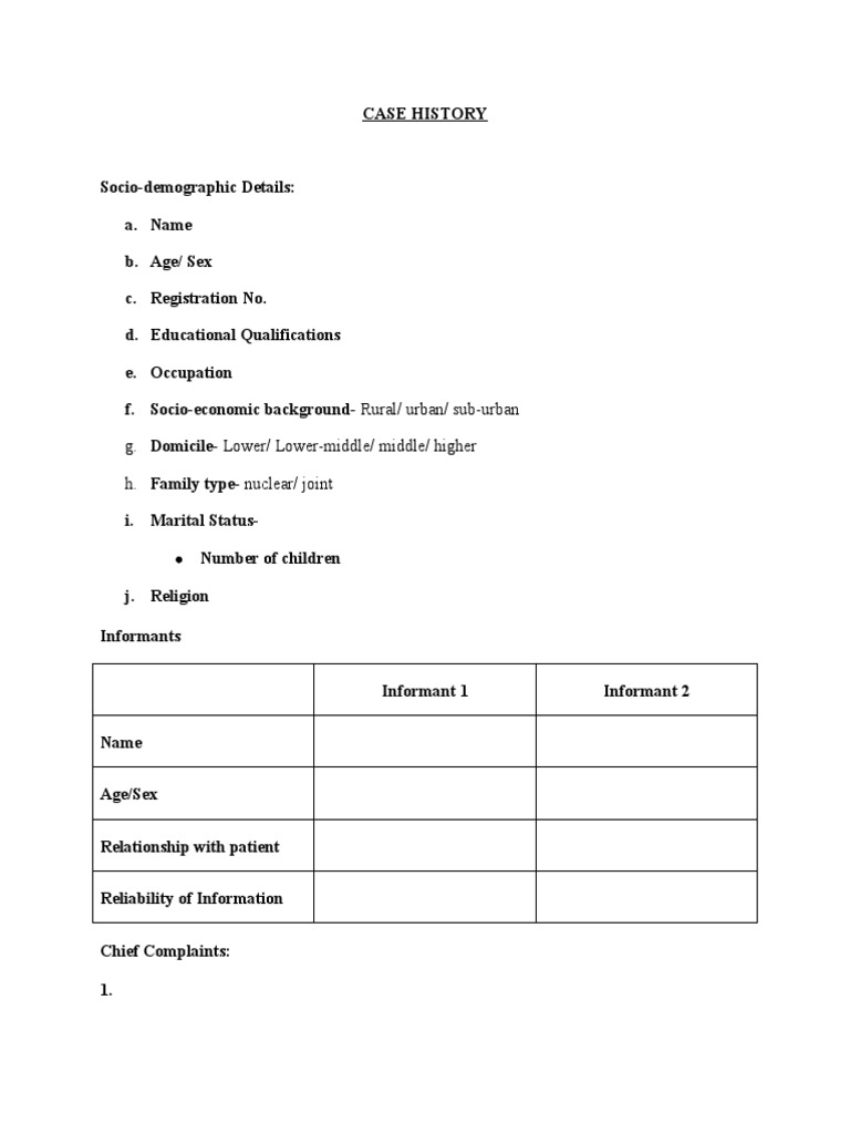 Case History and Mse | PDF | Recall (Memory) | Memory