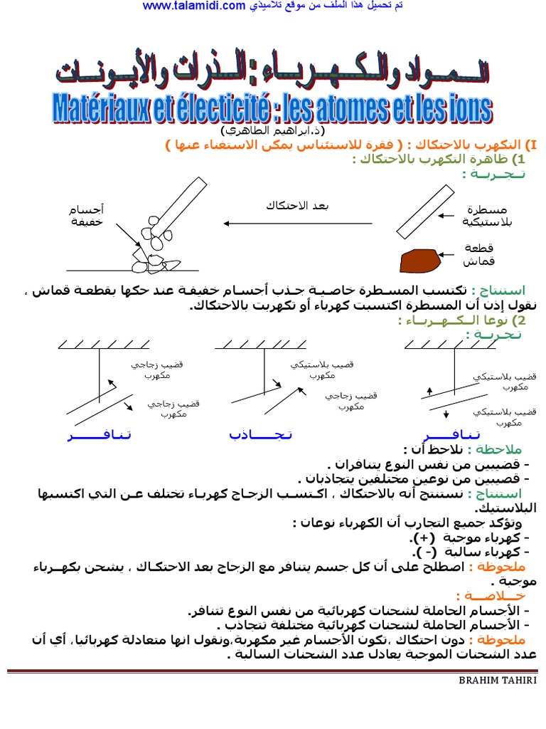 3AC PC Cours 01 | PDF