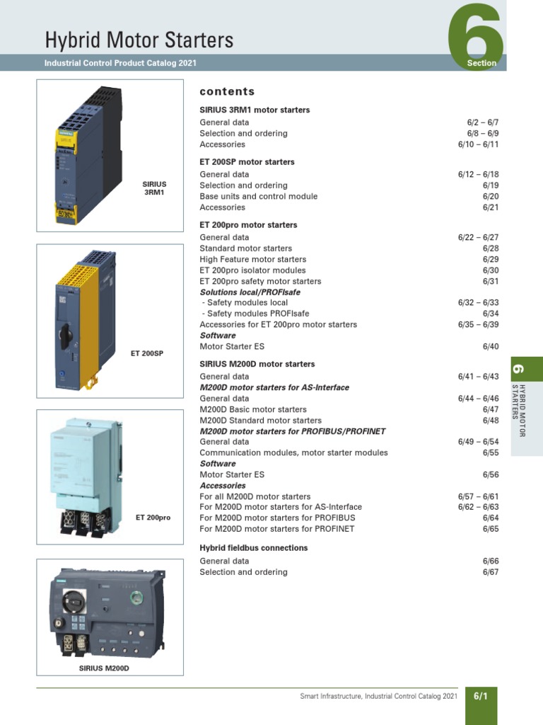 Hybrid Motor Starters: Industrial Control Product Catalog 2021 Section ...