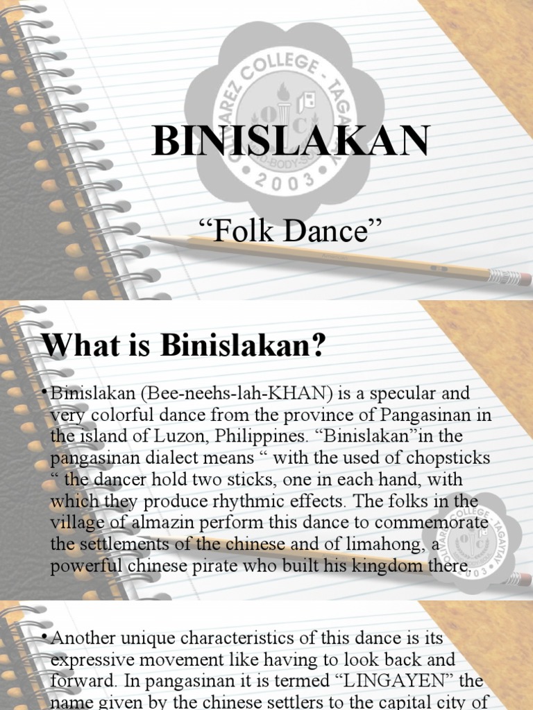 History of Binislakan and Dance Literature Part 1 | PDF | Dances