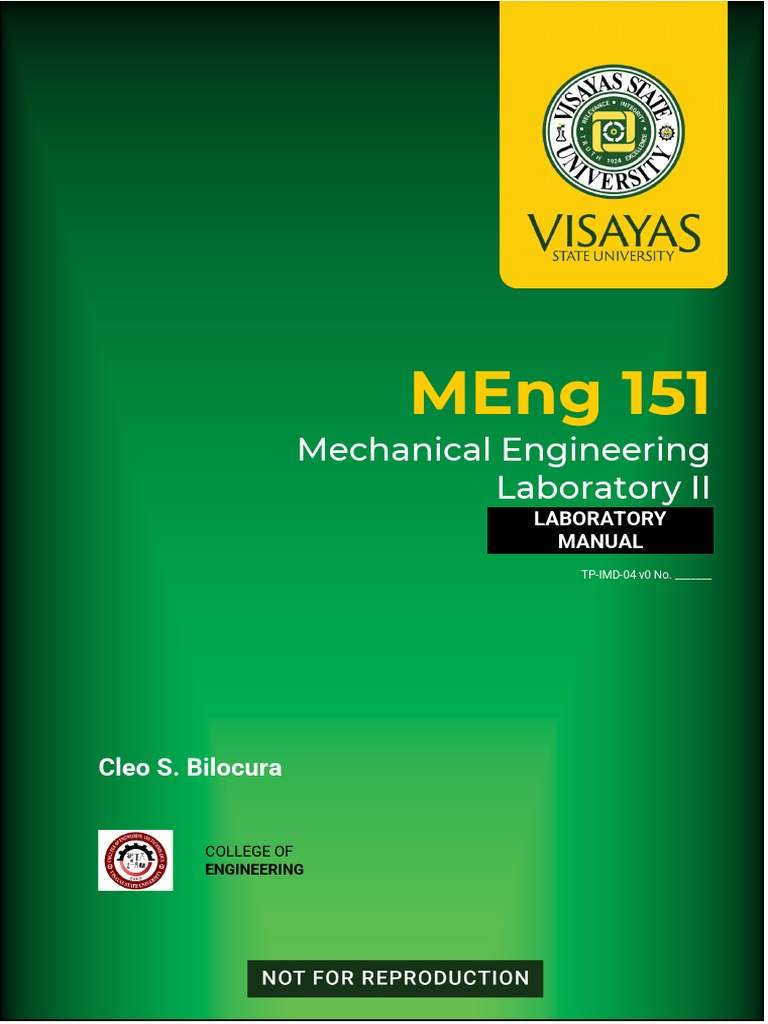 MEng 151 - Mechanical Engineering Laboratory II ME Laboratory No. 2 ...