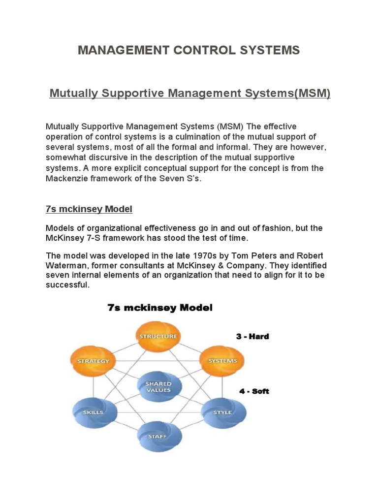 Mcs Notes Pdf Strategic Management System
