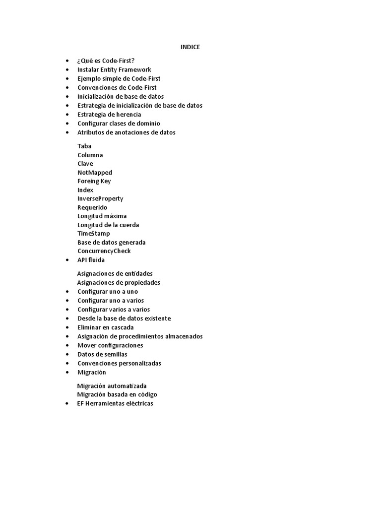 Entity Framework 6 Code First Pdf Programación Constructor Programación Orientada A Objetos