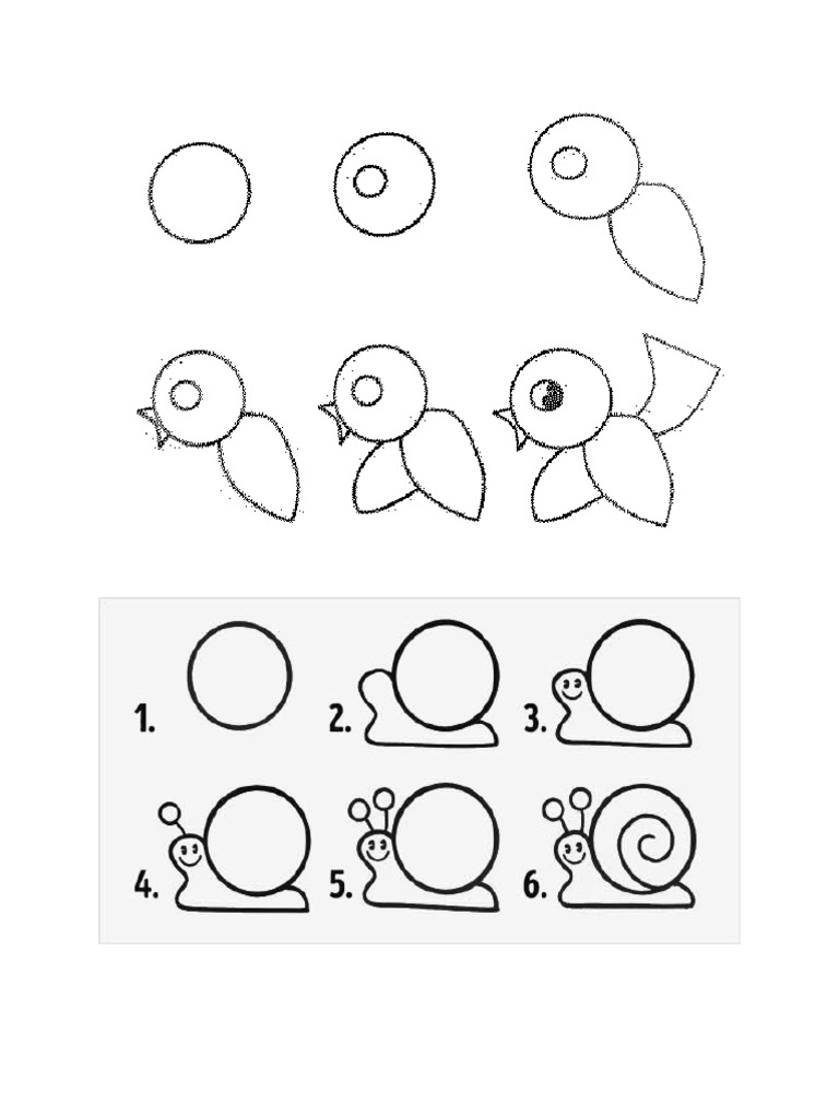 Simple Ways To Draw Animals | PDF