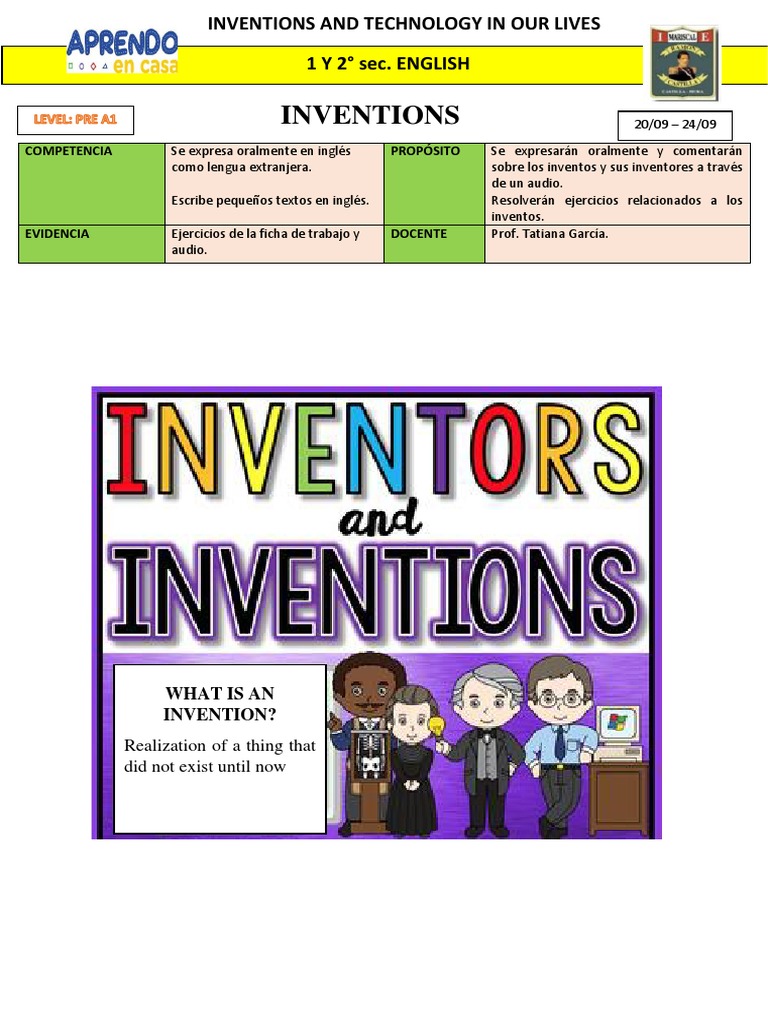 Inventos y sus creadores para niños | PDF