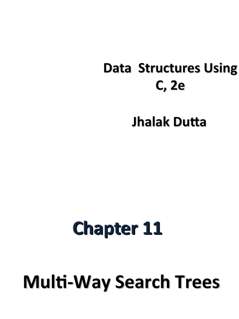 Multi-Way Search Trees | PDF | Computer Programming | Computer Data