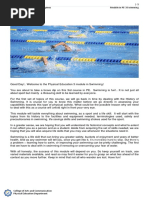 Module in Acquatics For Grade 12 | PDF | Swimming (Sport) | Recreation