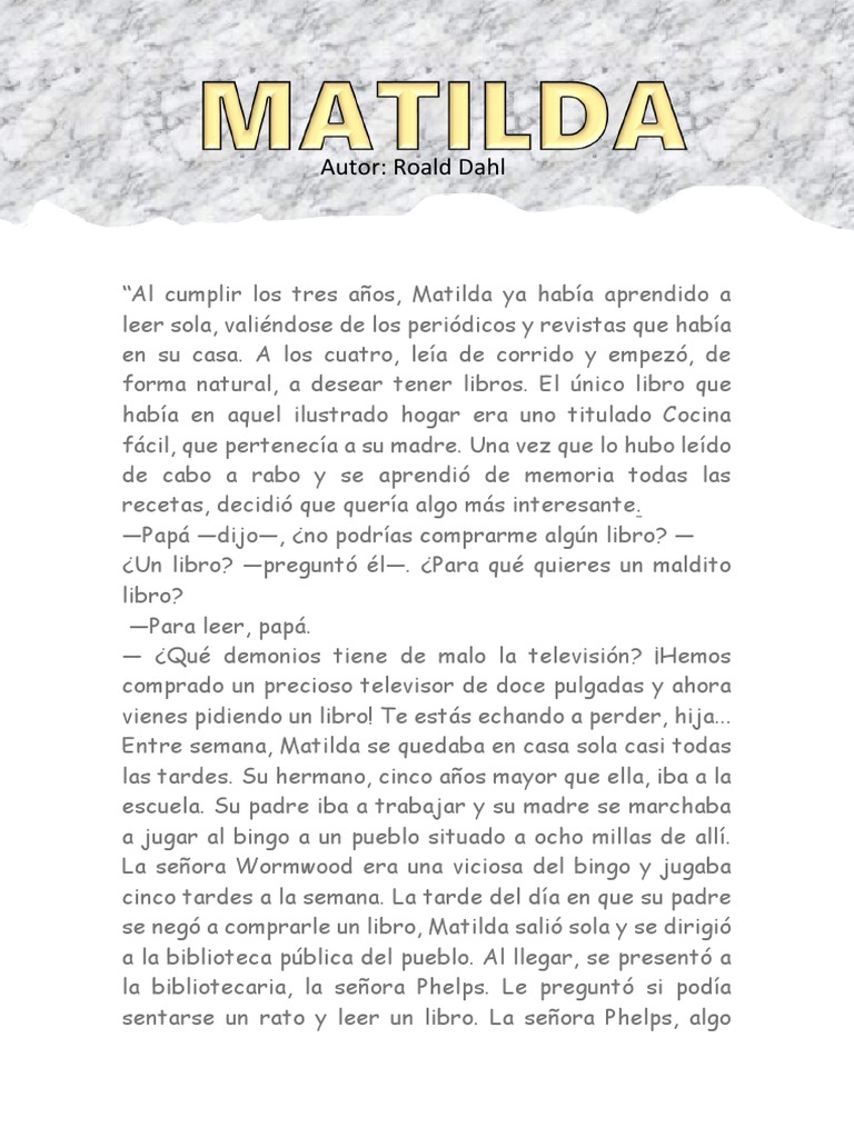 Matilda Fragmento | PDF