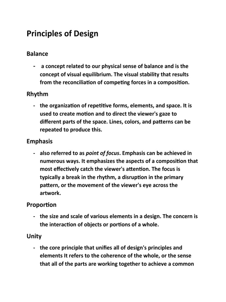 Principles of Design | PDF