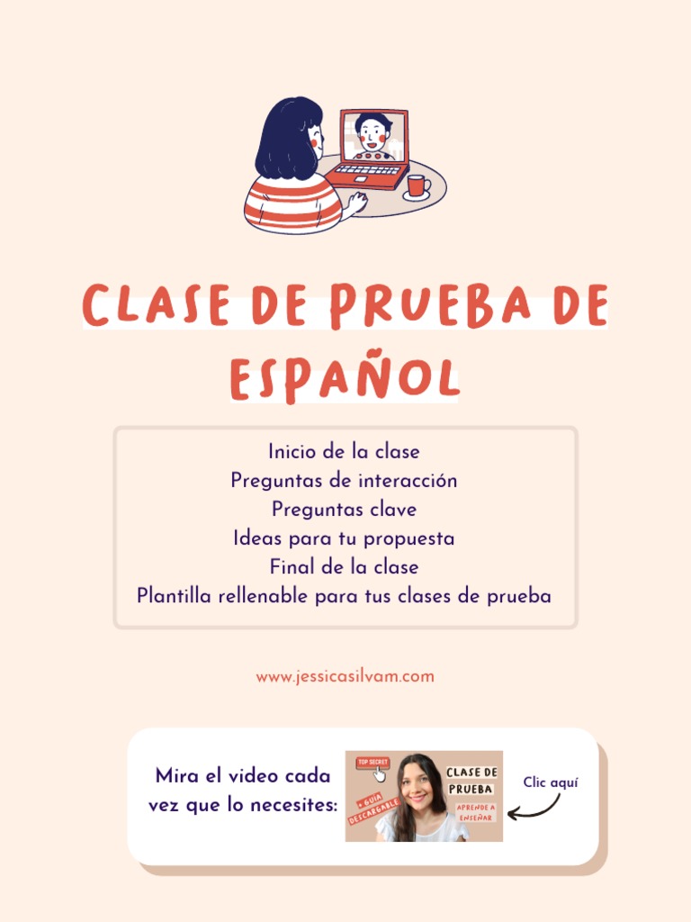 Clase de Prueba de Español | PDF | Lengua española | Cognición