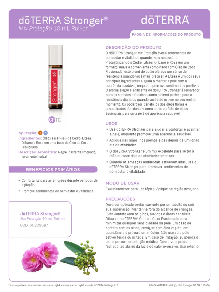 Doterra Stronger Oil | PDF