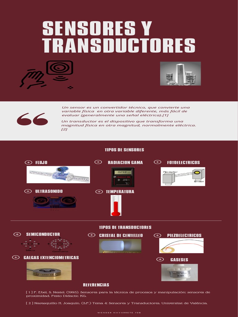 Infografia Sensores y Transductores | PDF