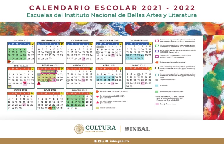 Calendario-Escolar - 21-22 Escuela Superior de Música | PDF