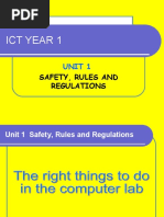 Computer Lab Safety Rules for Students | PDF