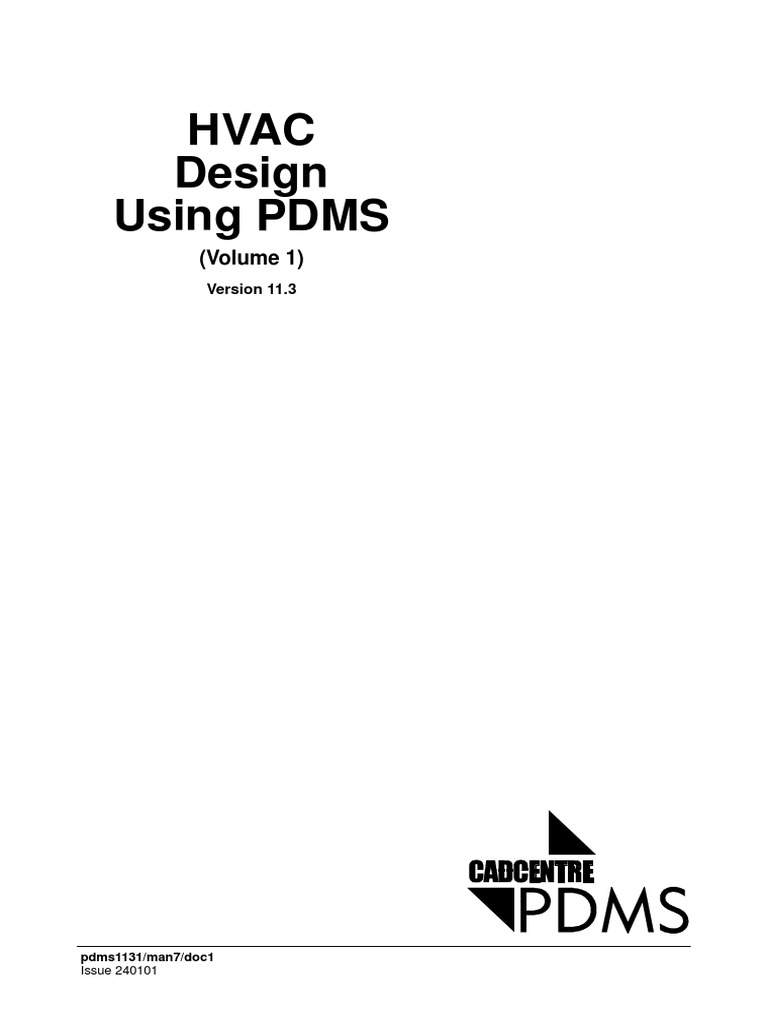 Manual - Pdms Hvac Design Vol1 | PDF | Window (Computing) | Menu (Computing)