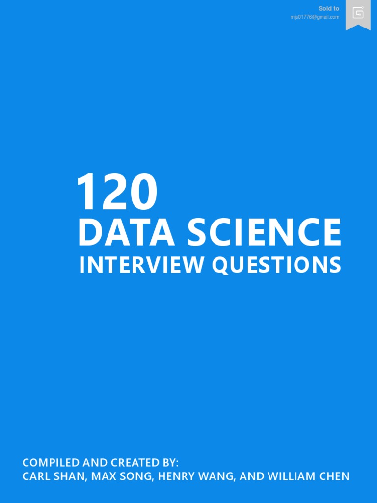 120 Data Science Interview Questions | PDF | Dependent And Independent ...