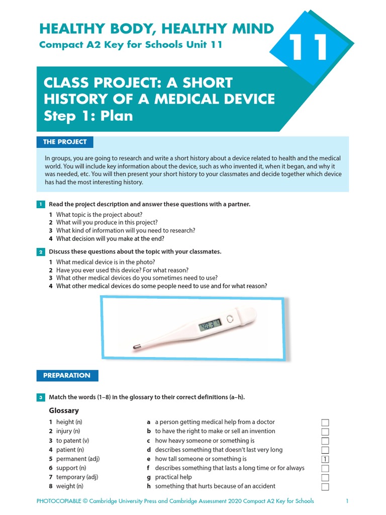 Compact Project 11 A2 Key For Schools | PDF | Communication | Cognition