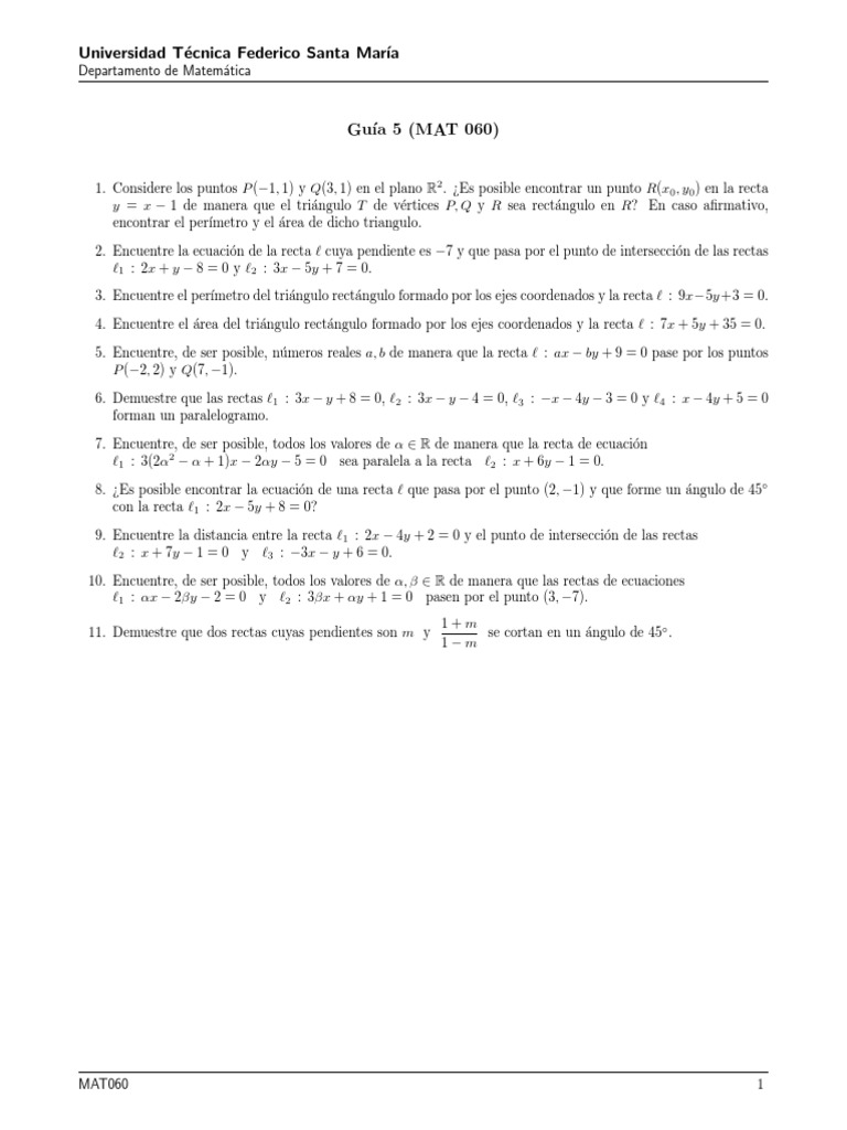 Guía Matematica | PDF