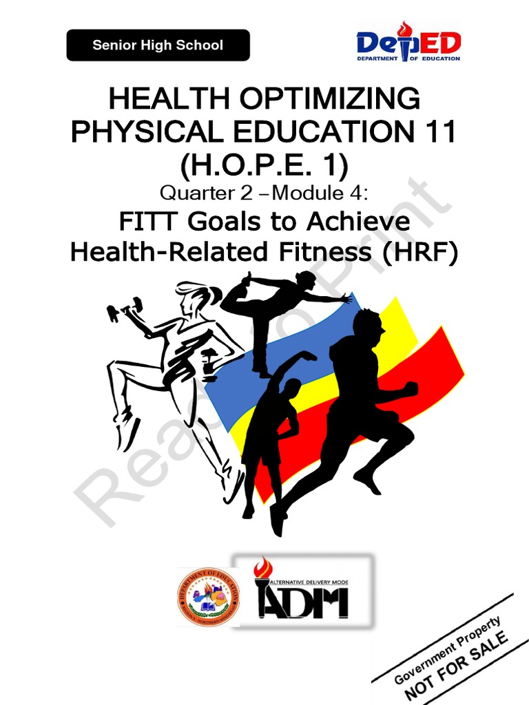 Health Optimizing Physical Education 11 (H.O.P.E. 1) : FITT Goals To ...