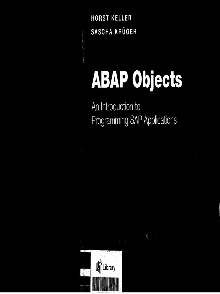 SAP Library - ABAP Objects | PDF