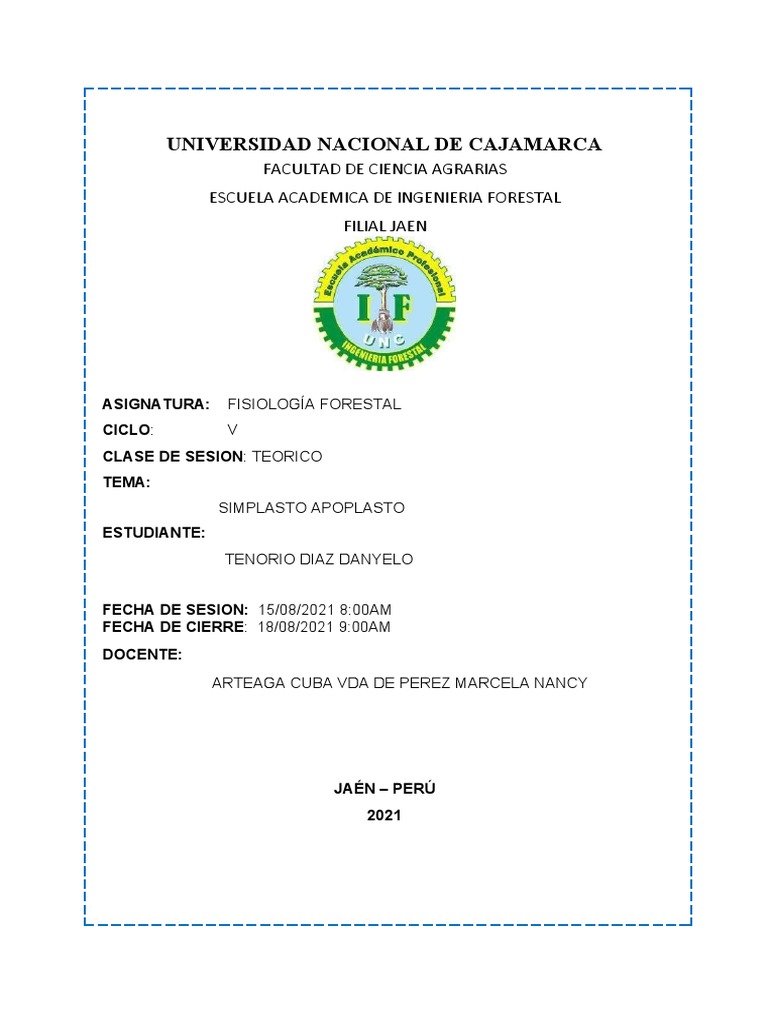 Simplasto Apoplasto | PDF | Biología Celular) | Agua