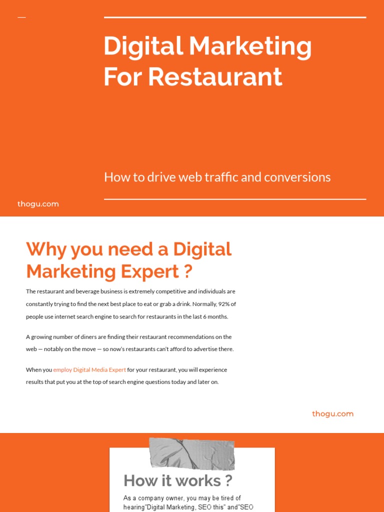 Digital Marketing For Restaurant: How To Drive Web Traffic and ...