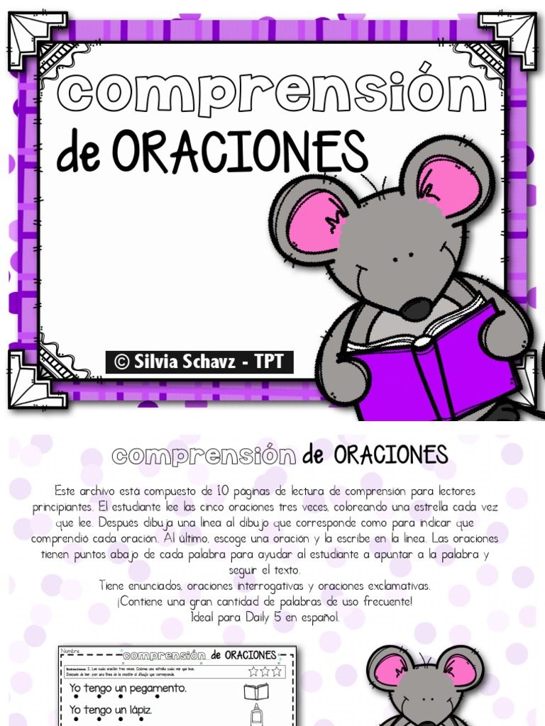 Comprensión de Oraciones | PDF