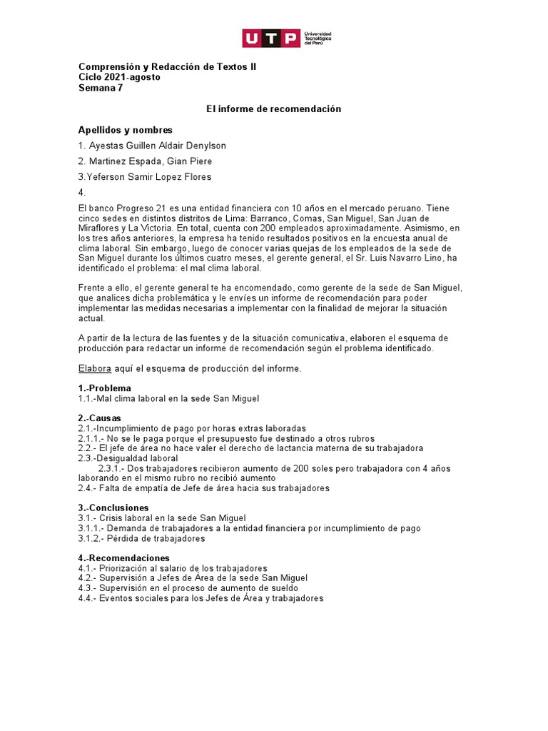 Esquema de Produccion Semana 7 | PDF Esquema de Produccion Semana 7 | PDF