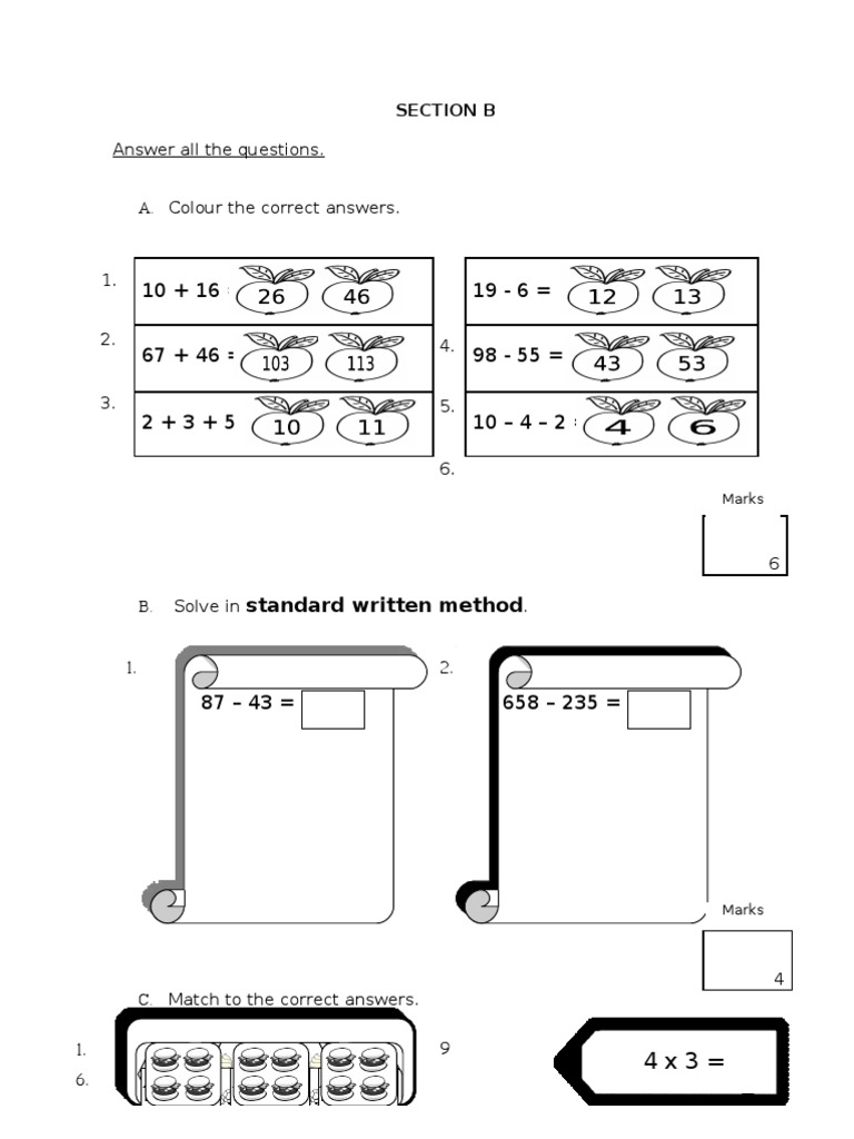 Standard Written Method Math Practice | PDF